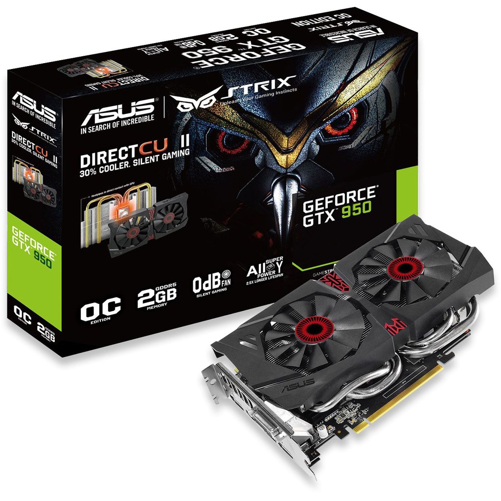 การ์ดจอ ASUS STRIX GTX 950OC 2GB | Shopee Thailand
