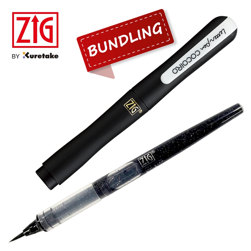 (Bundle)ZIG Cocoiro ปากกาบอดี้เพนท์ & แปรงเติม COCOIRO สีดํา | Shopee Thailand