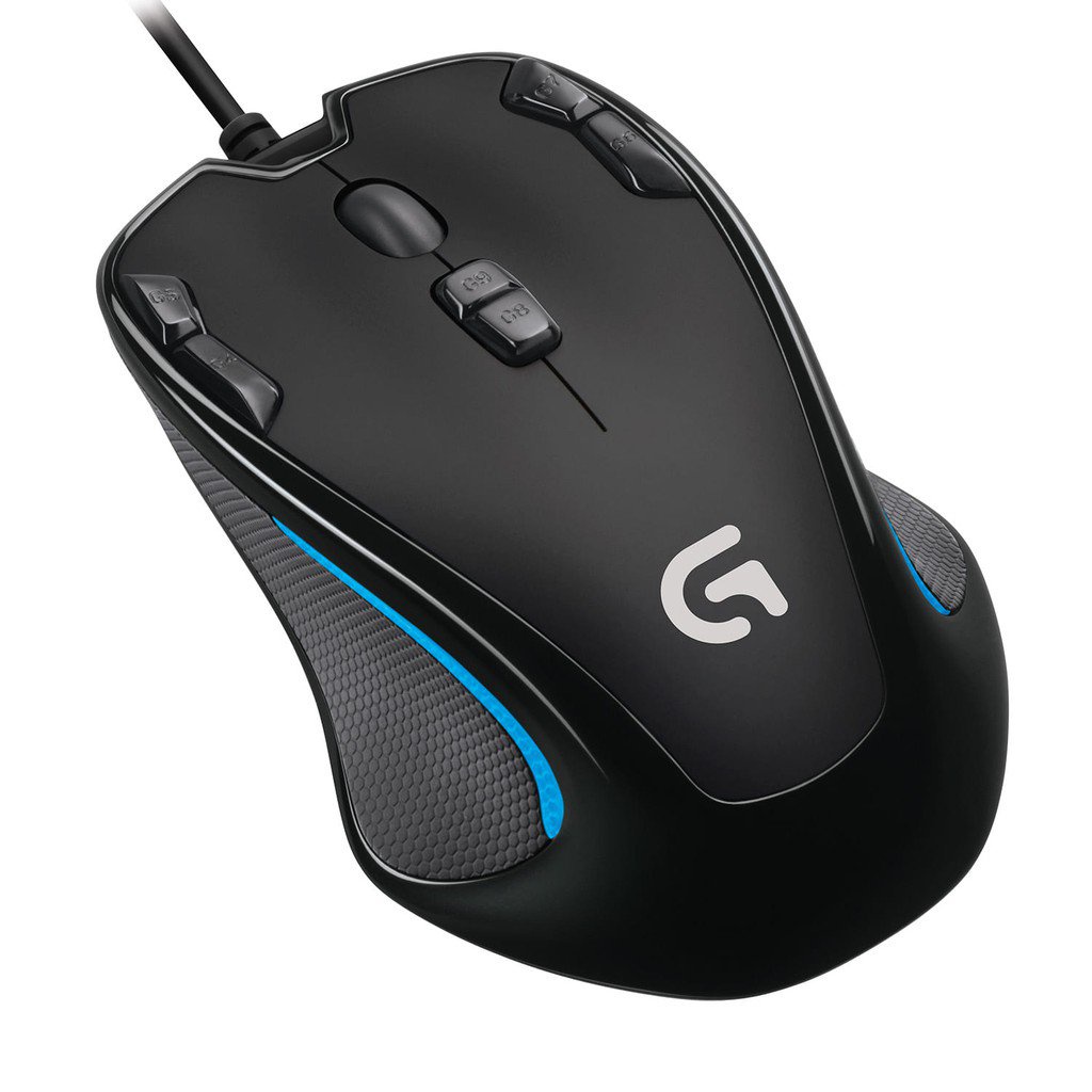 Logitech G300s Wired Gaming Mouse/2,500 DPI/RGB/Lightweight/9 Programmable Controls/On-Board ...