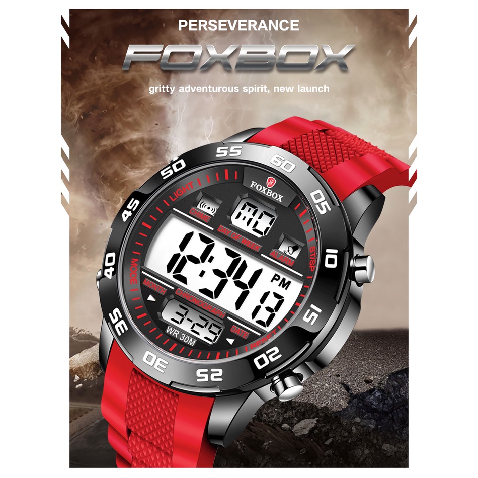 FOXBOX Luxury Men Watch Dlectronic Digital Watches Mens Business ...