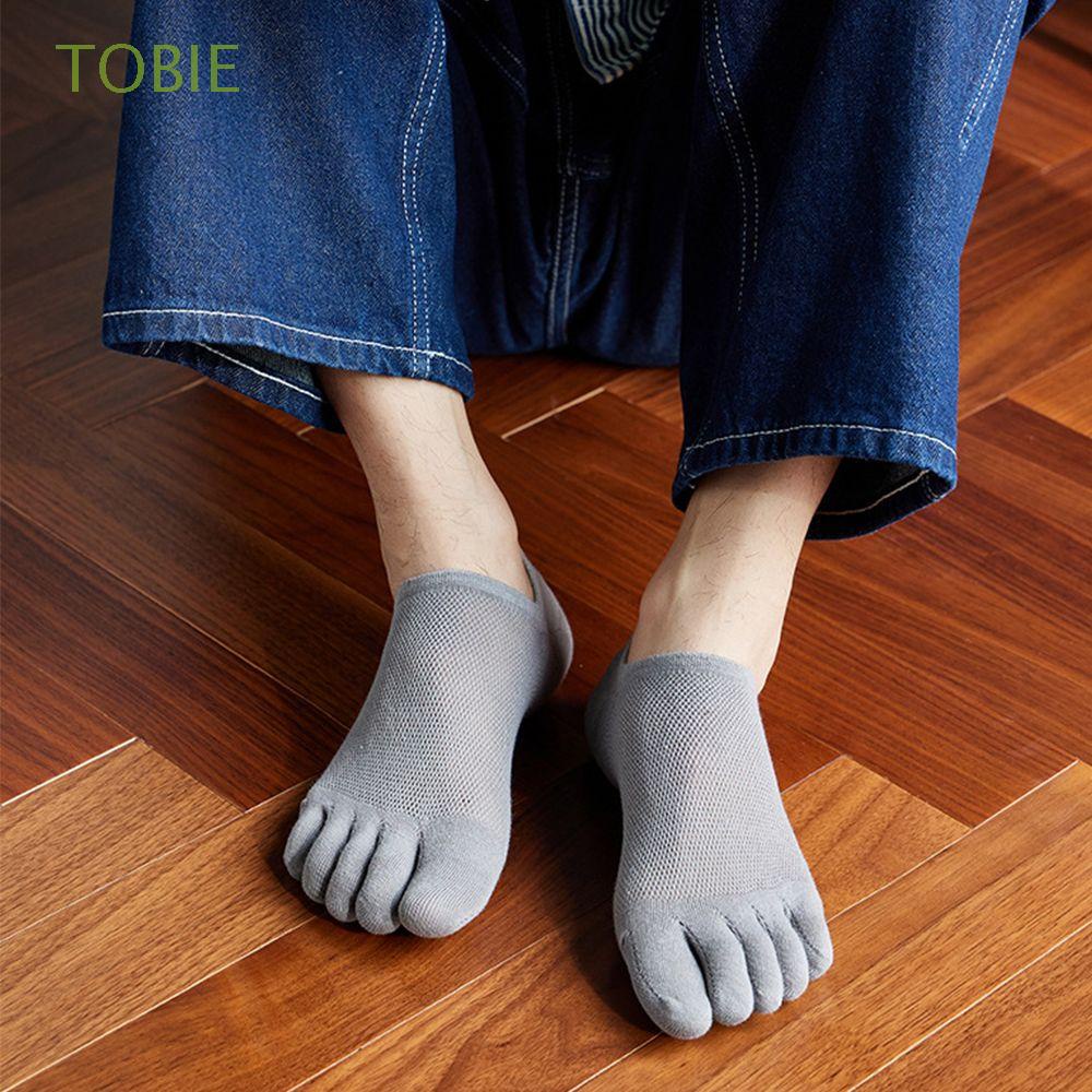 TOBIE Warm Men Hosiery Comfortable Five Toes Socks Cotton Socks Women ...