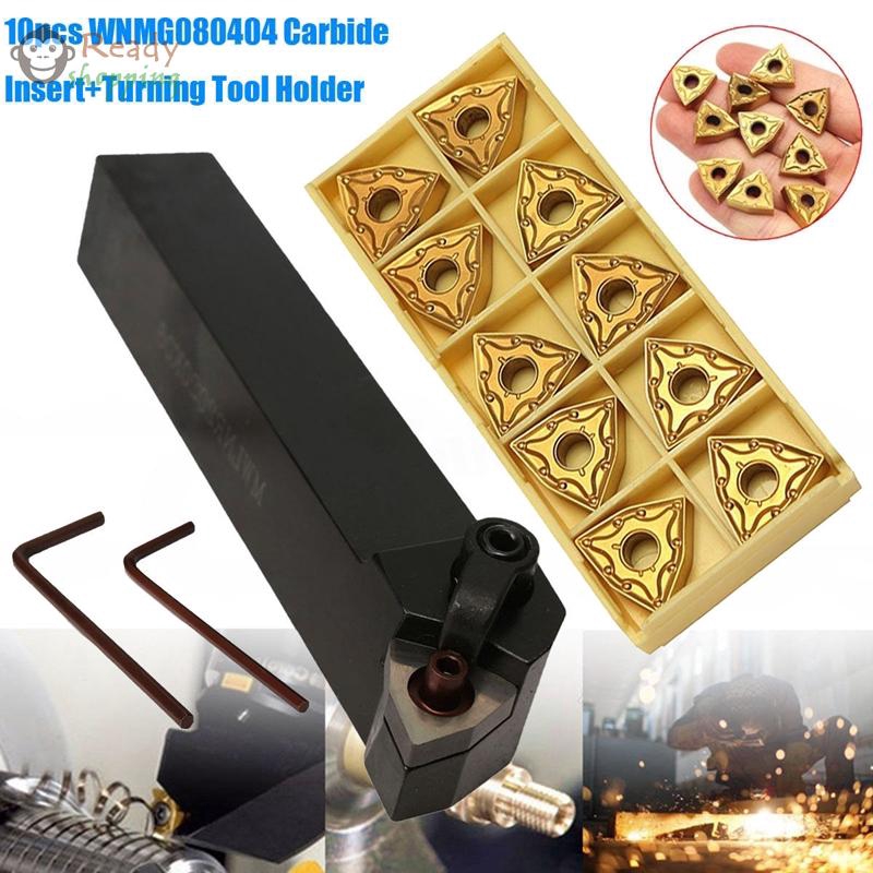 Metalworking Lathes 10pcs Carbide Inserts New Hot Lathe Turning 25mm ...