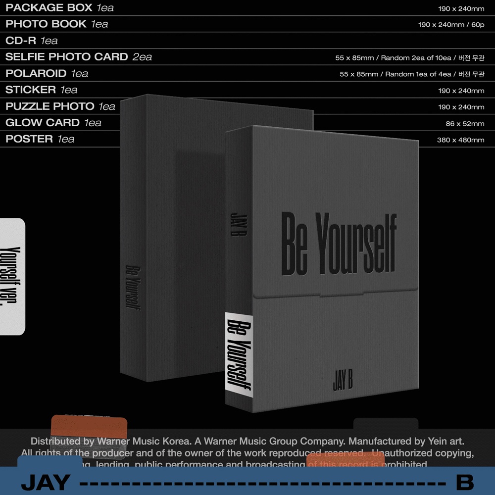 (Synnara POB) GOT7 JAY B - Be Yourself (2nd EP) - kpopmerch.th - ThaiPick