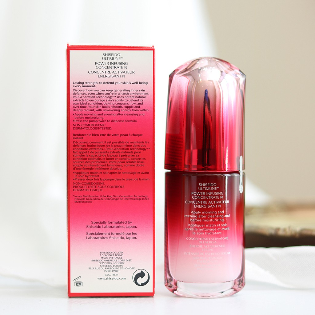 Shiseido Ultimune Power Infusing Concentrate Duo 50ml ชิเซโก้ บำรุงผิว ...