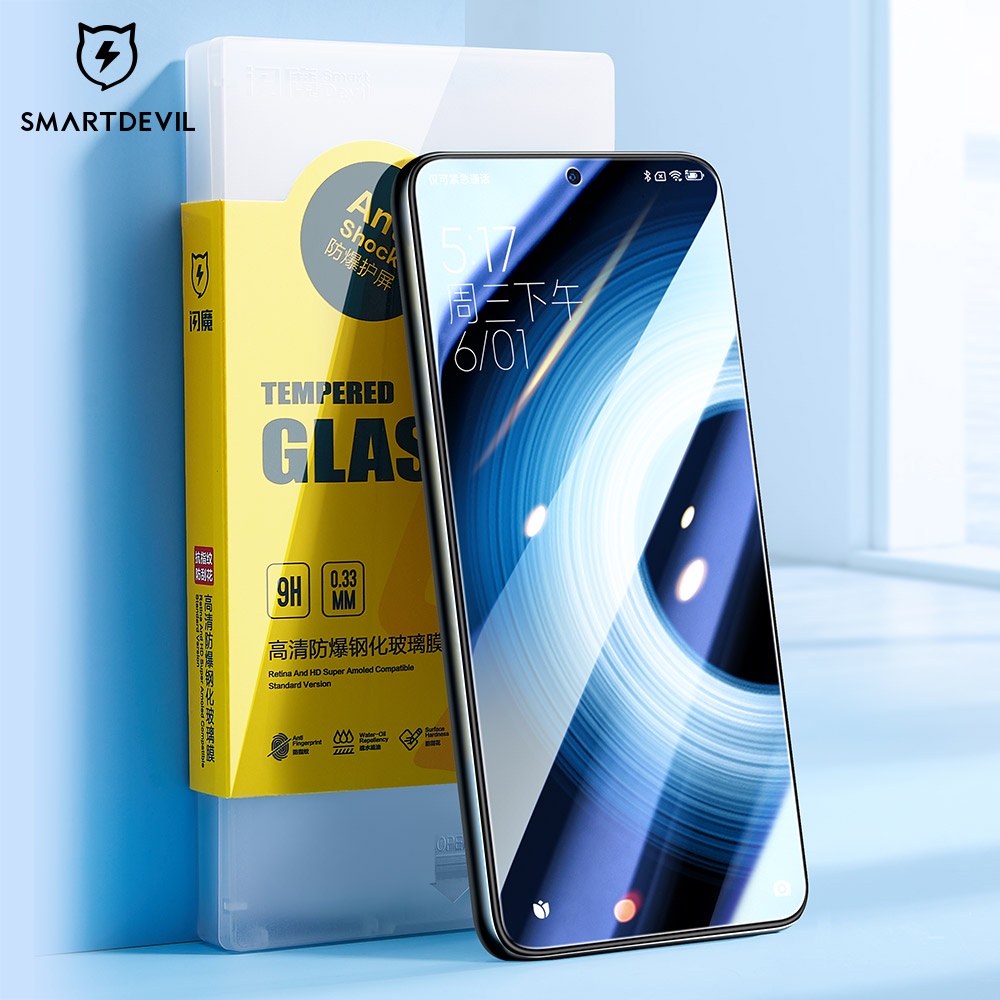 SmartDevil ฟิล์มกระจกนิรภัยกันรอยหน้าจอโทรศัพท์มือถือ แบบเต็มจอ สําหรับ Redmi k50 ultra Xiaomi ...