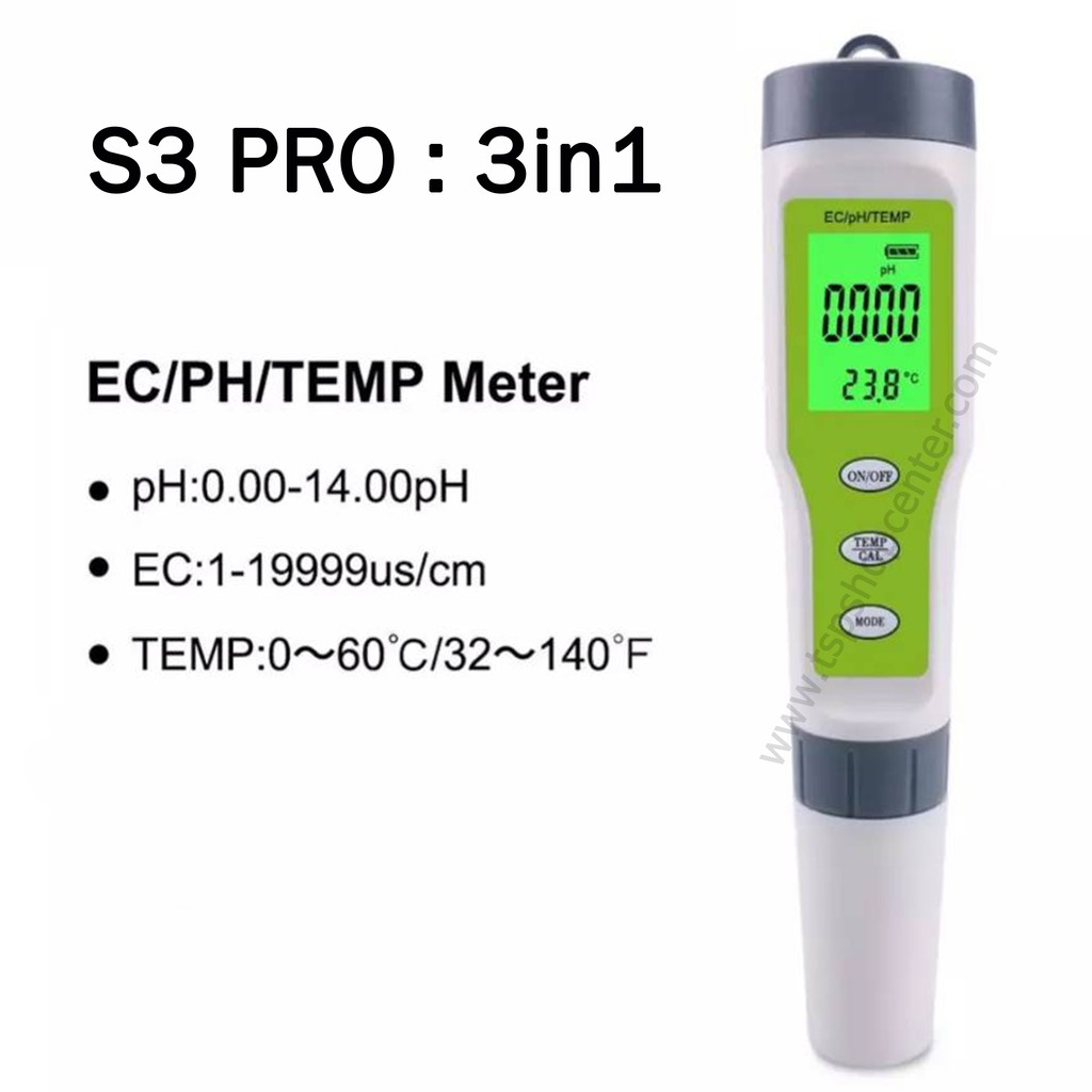 Ph+Ec Meter PRO 3 IN 1 (NEW) | Shopee Thailand