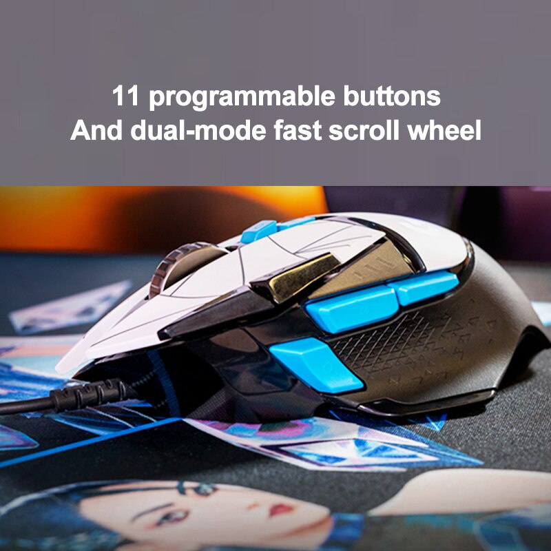 COD Logitech KDA G502 เมาส์เกมมิ่ง แบบมีสาย ไฟ RGB - utc7nmeara - ThaiPick