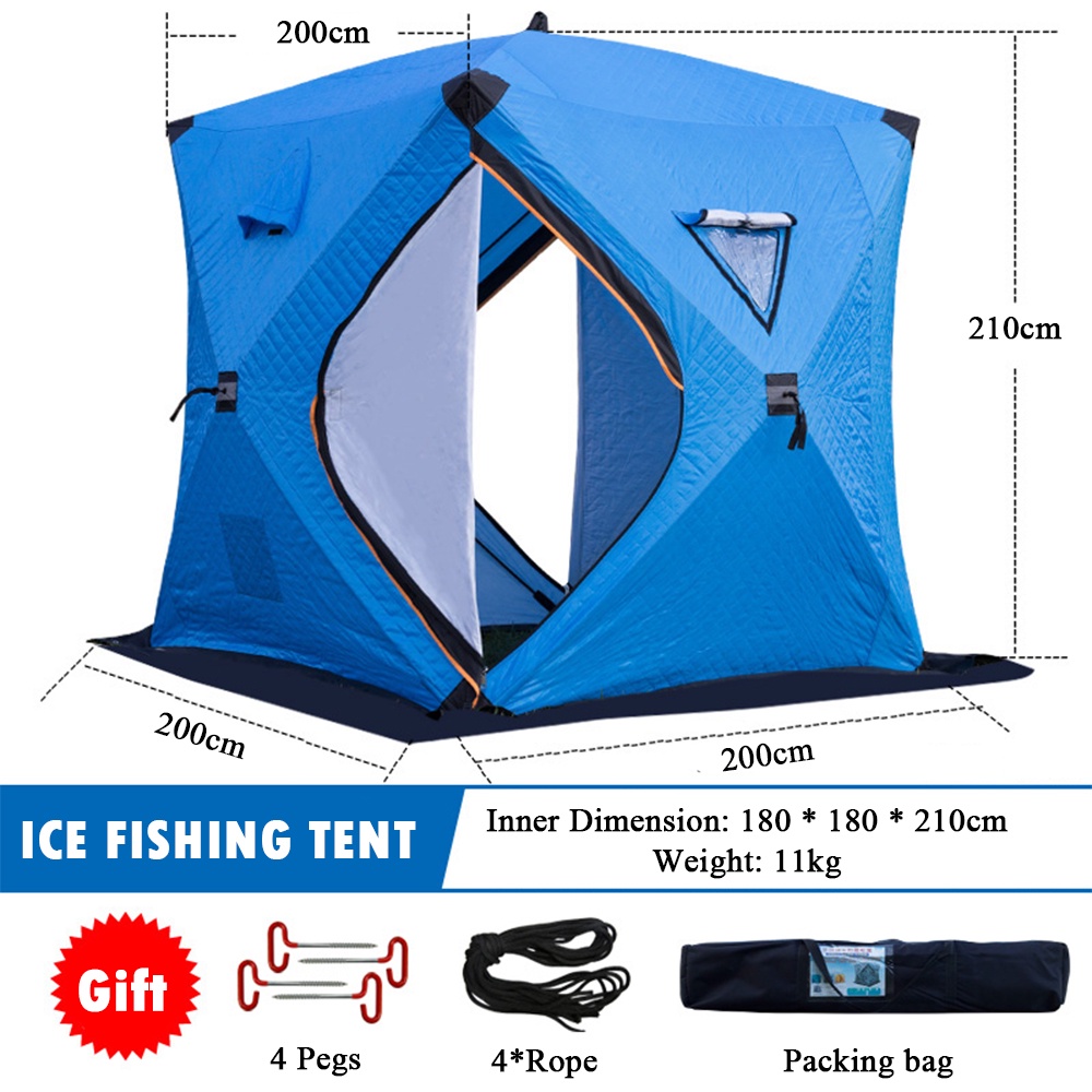 Camping Tent Ice Fishing Shelter High Quality Easy Set-up Winter ...