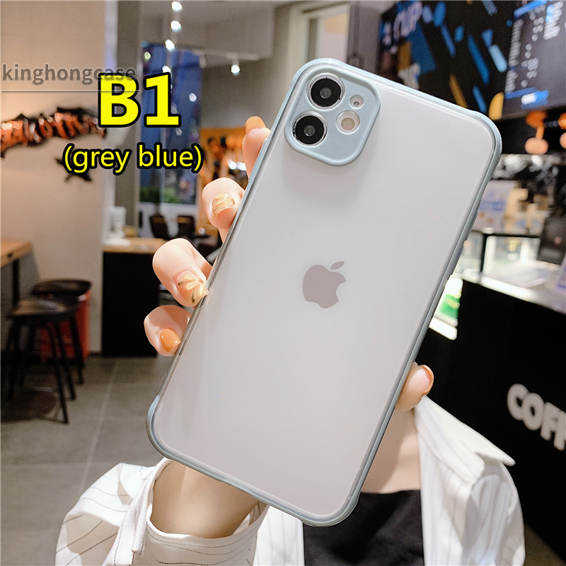 Casing Hard Case 5 Colors Camera Protection Case เคส OPPO Reno 4 A5 2020 A9 2020 A53 2020 A3S ...