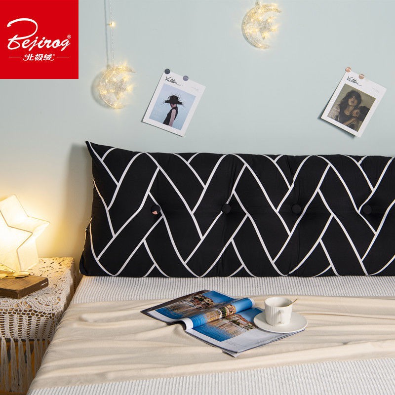Triangle Pillow Bed Cushion Triangle Big Back Canvas Double Long Pillow ...