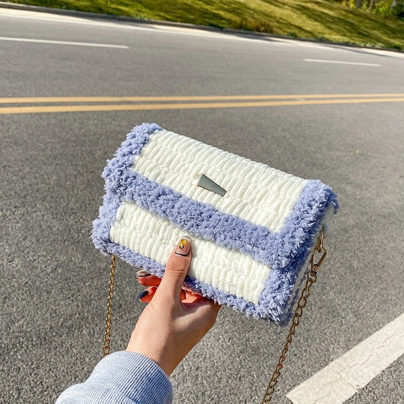 ถุงของขวัญกำมะหยี่น้ำแข็งทอกระเป๋าMessengerหญิงinsใหม่น้ำแพคเกจวัสดุ ...