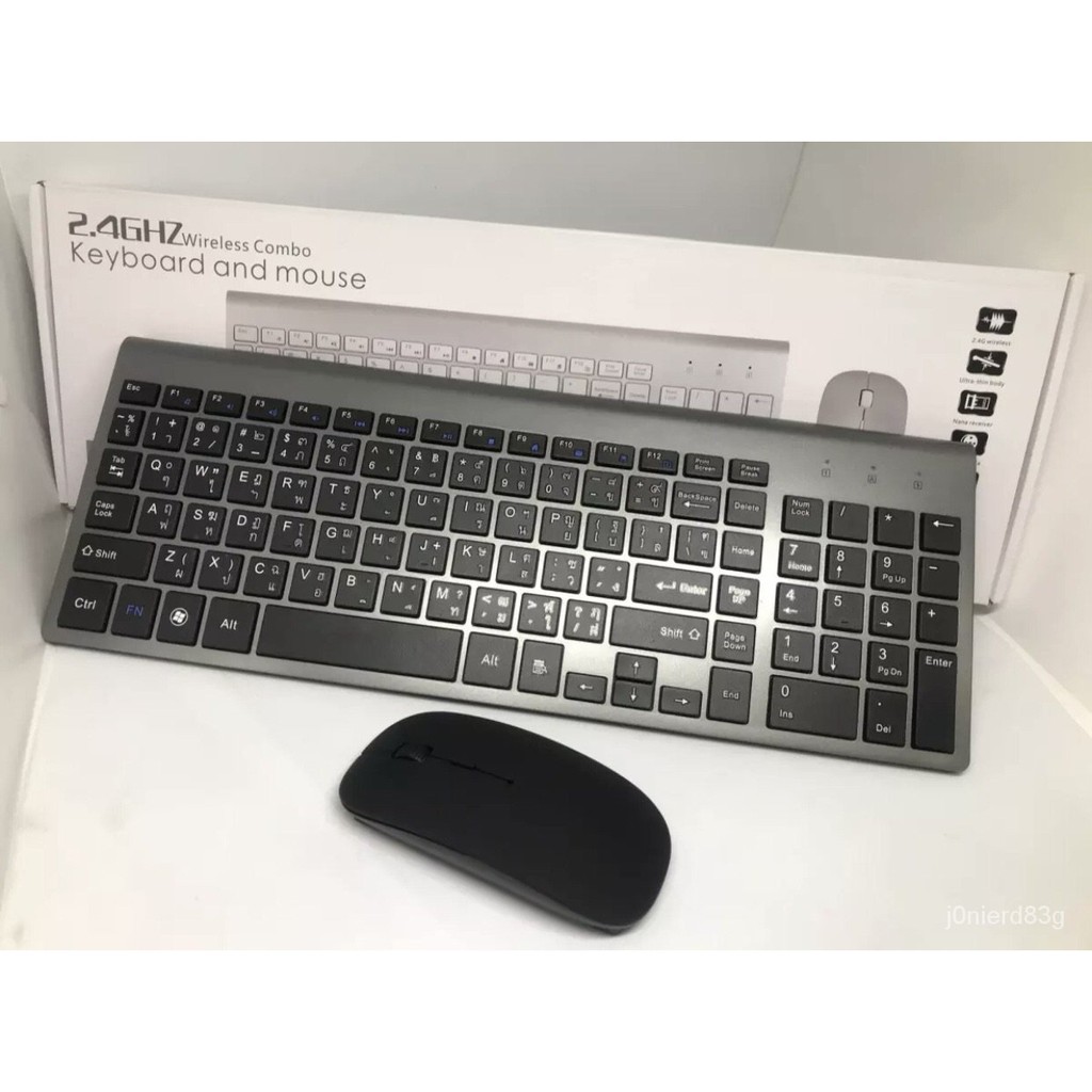 [Wireless Office Keyboard] ชุดเมาส์คีย์บอร์ดไร้สาย แป้นพิมพ์ไทยอังกฤษ ...