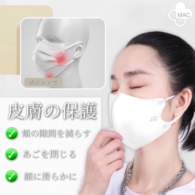 ของแท้ 3D Mask Japan หน้ากากอนามัยทรง 3D ทรงสวย คุณภาพจากญี่ปุ่น บรรจุ ...