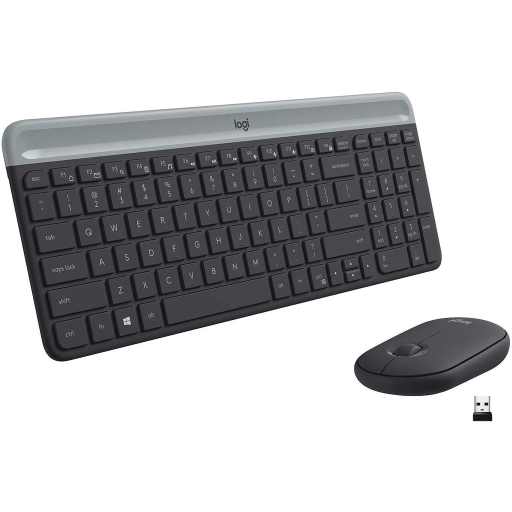 Logitech MK470 Mouse Keyboard SLIM Wireless COMBO(ชุดเมาส์ คีย์บอร์ดไร้ ...