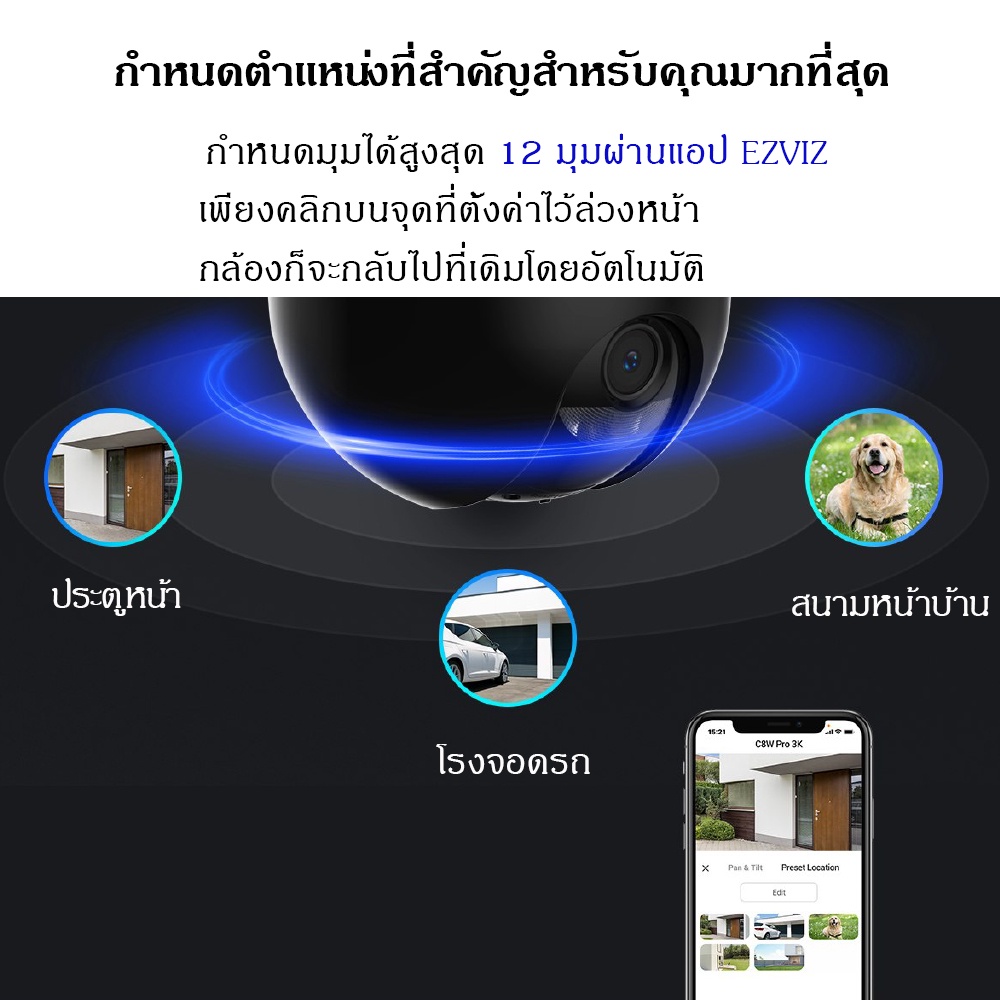 EZViZ WiFi Outdoor Smart Home Camera C8W Pro ( 3K 5MP) - neodigital ...