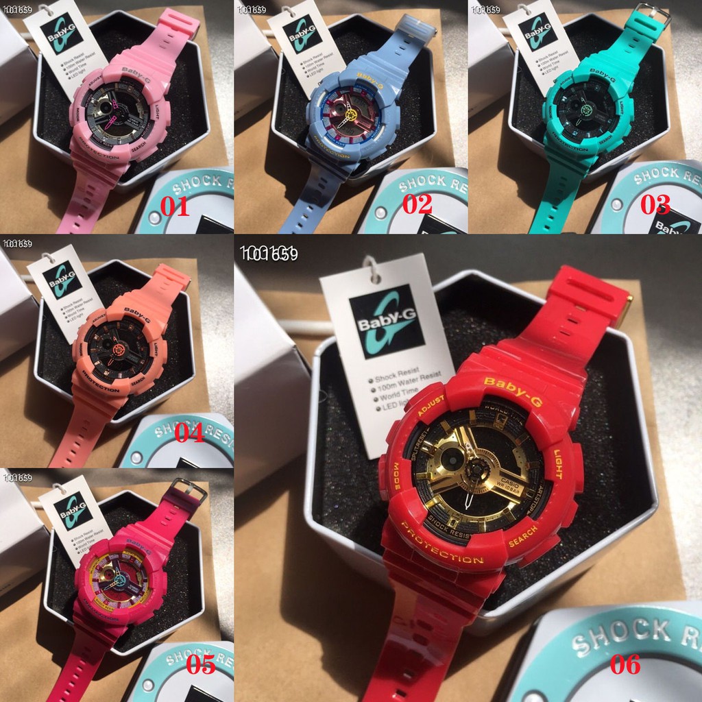 100 Casio นาฬิกาผู้หญิง Cherry Blossom สีชมพูโรแมนติกหญิงดู BABY-G ...