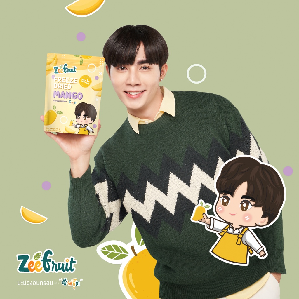 ZeeFruit Freeze Dried Mango 40G Zee Radom Card 1EA - zeefruit - ThaiPick