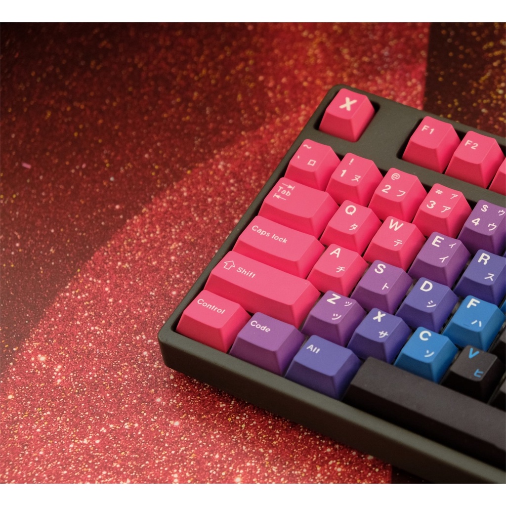GMK Gradient Starry Sky Keycaps 129 คีย์ PBT Keycaps Cherry Profile DYE ...
