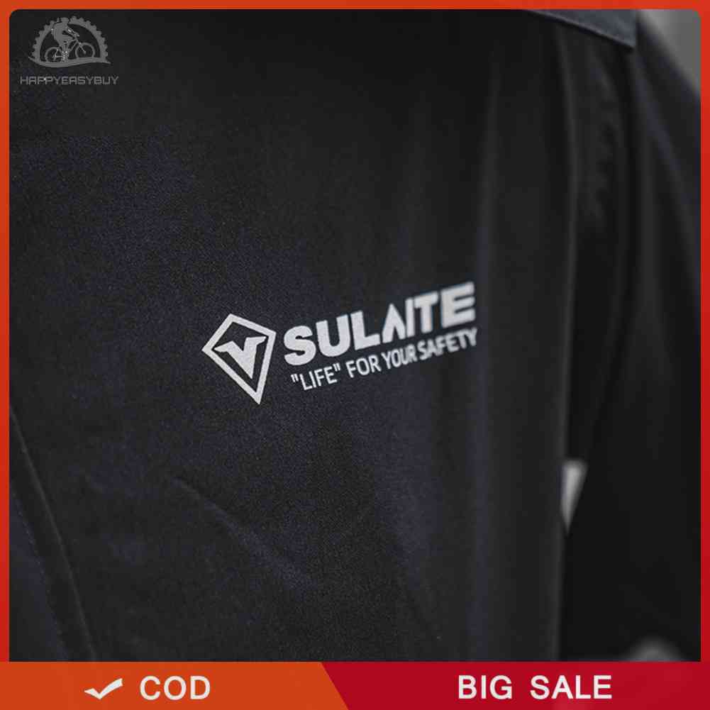 มีความสุขSulaite เสื้อแจ็กเก็ตกันฝน สะท้อนแสง และกางเกง พร้อมผ้าคลุม ...