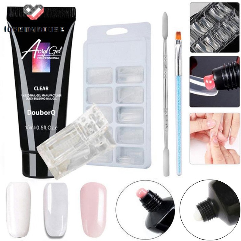 5Pcs/ Set Poly Gel Kit UV Acryl Builder Polygel PAIV - 9cvj05n5e3 ...