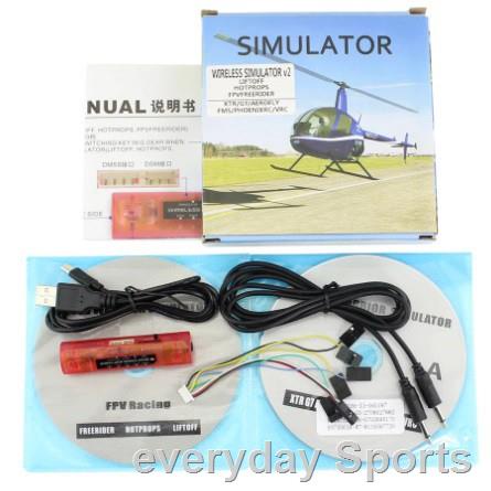 .ซิม Sim ชุดฝึกบิน เครื่องบิน เอลิคอปเตอร์ RC Flight Simulator V2 ...
