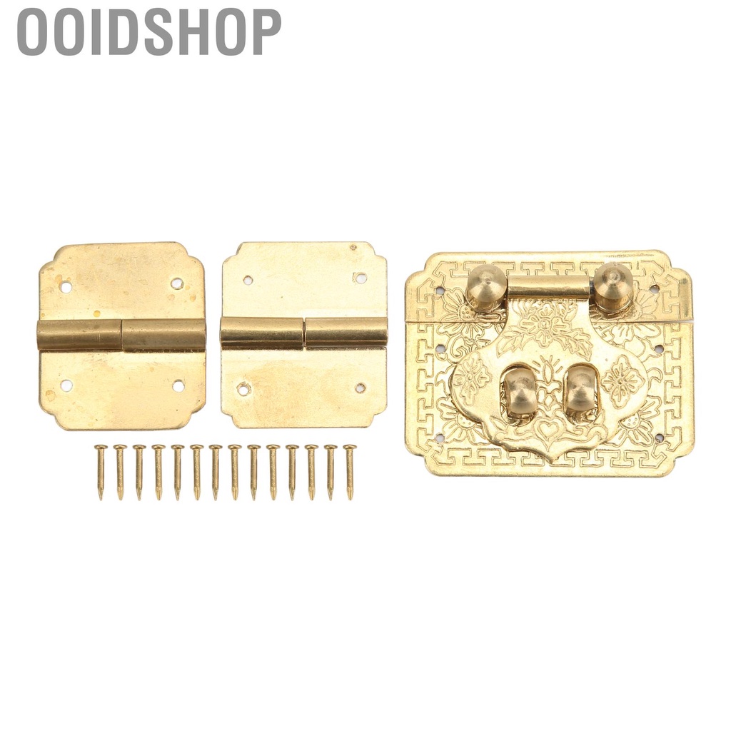 Ooidshop Gold Cabinet Hinges Box Lock Buckle Set 1 for Case - ooidshop ...