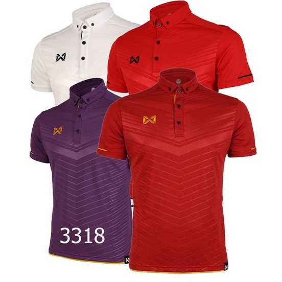 เสื้อโปโล Warrix สีพื้น WA-3318 - worldsoccerloei - ThaiPick