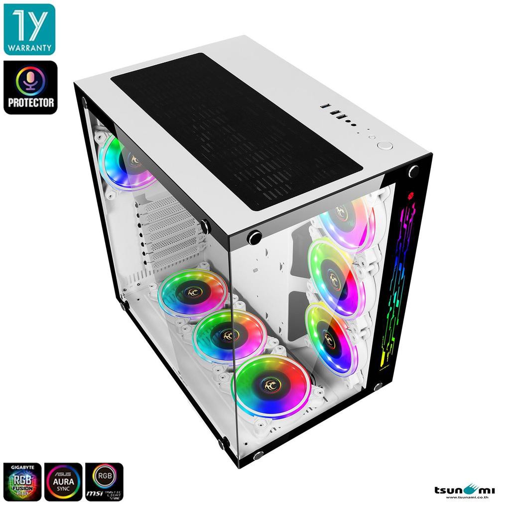 เคส Tsunami Protector VISION 1262 Sound Sync ARGB Tempered Glass ...