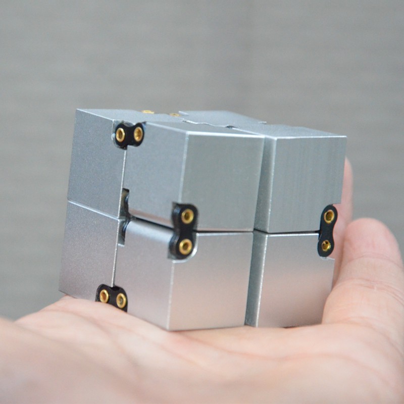 Infinity Cube - ลูกบาศก์มหัศจรรย์ อลูมิเนียม Fidget cube ของเล่นแก้ ...