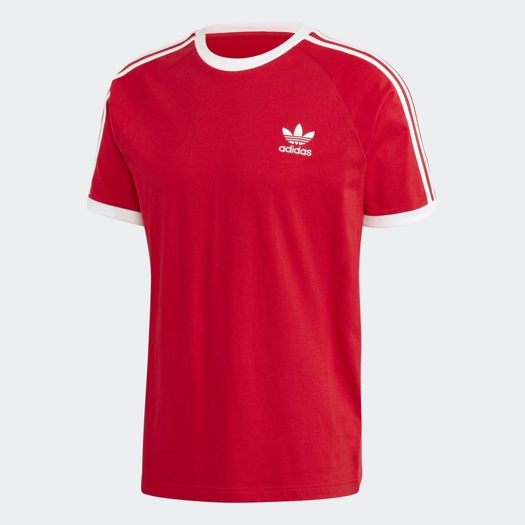 adidas เสื้อยืด Essentials Embroidered Linear Logo ผู้ชาย สีแดง GL0061 ...