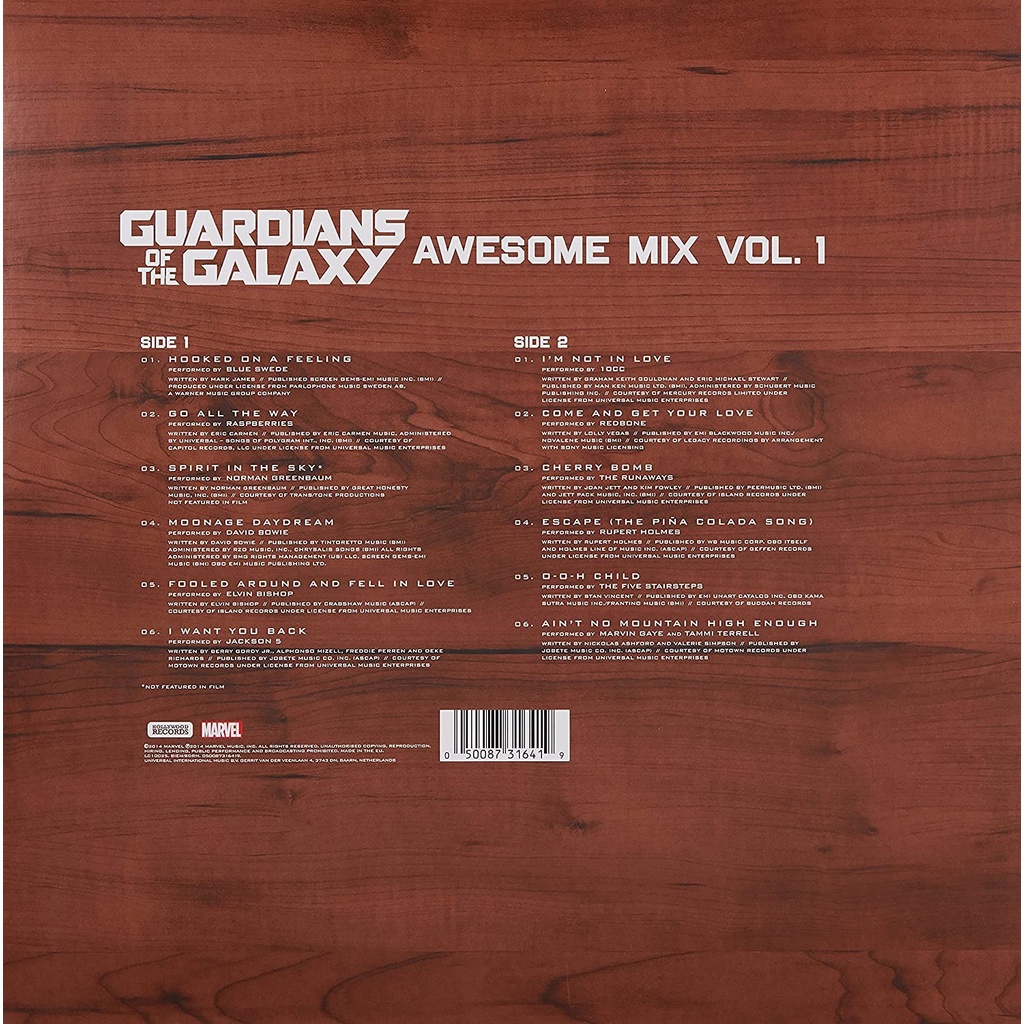 มือ1ซีล พร้อมส่ง แผ่นเสียง Guardians of the Galaxy Awesome Mix Vol.1 ...