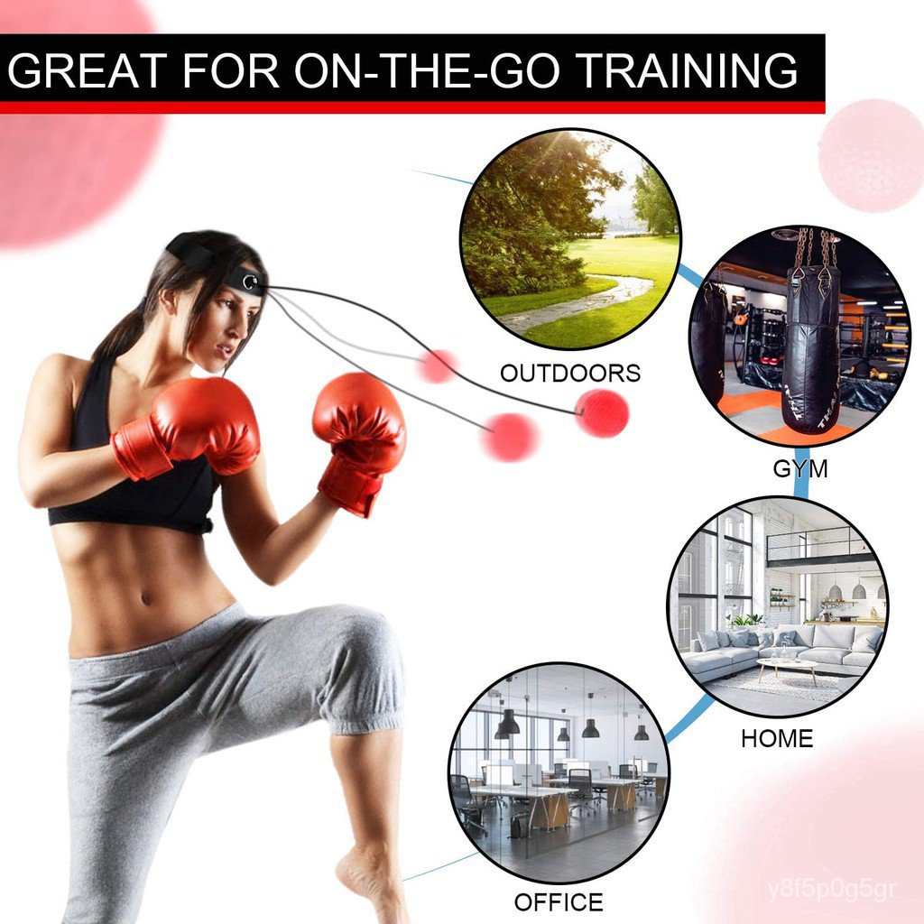 "สินค้าพร้อมส่ง" ใหม่ล่าสุด New Boxing Reflex Ball, Decompression ...