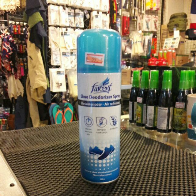 สเปรย์ดับกลิ่นในรองเท้า Farcent Shoe Deodorizer Spray 220ml Eliminates ...