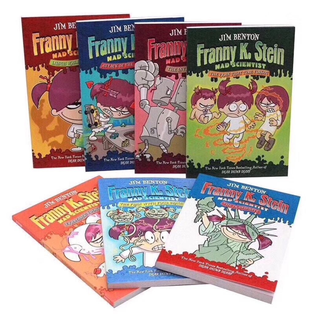 พร้อมส่ง Franny K. Stein mad Scientist 7 เล่ม กล่องขาด Jim Benton New ...