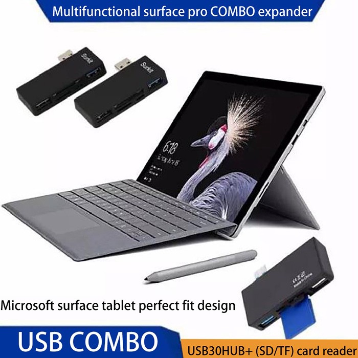 อะแดปเตอร์ Usb Hub 5-port Usb 3.0 พร้อม Usb 3.0 Usb 2.0 Micro Usb Tf ...