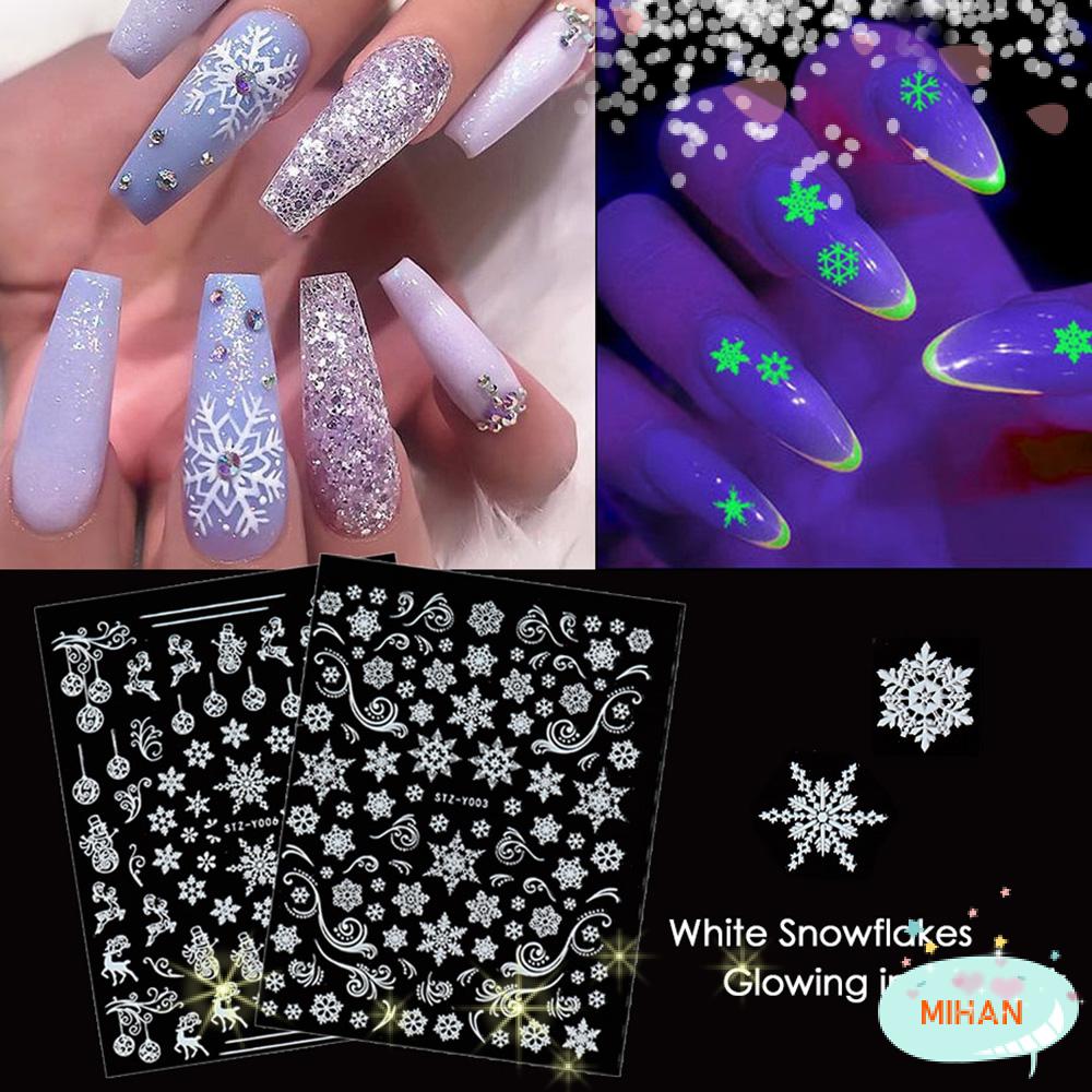 Mihan สติ๊กเกอร์เรืองแสงในที่มืดสําหรับติดตกแต่งเล็บ - mihan1.th - ThaiPick