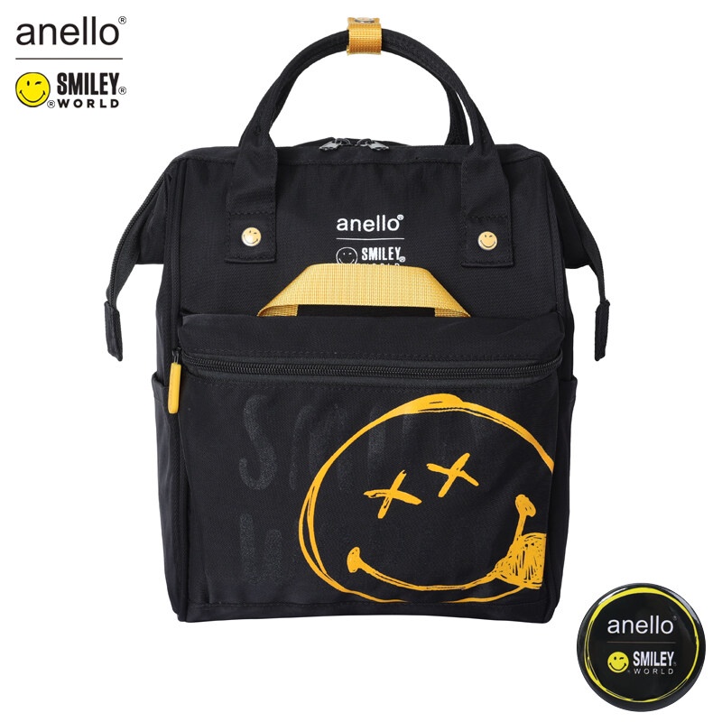 พร้อมส่ง anello x SMILEY กระเป๋าเป้แฟชั่นผู้หญิง ผู้ชาย ช่องเยอะใส่ของ ...