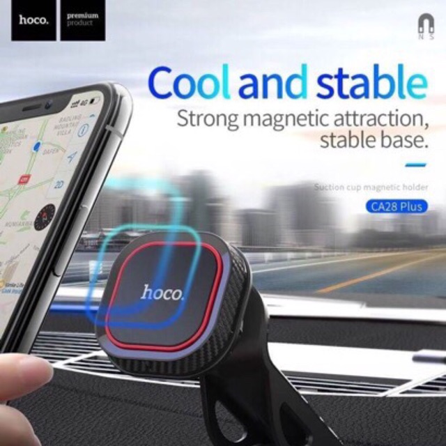 Hoco CA28. Magnetic Car Holder ที่วางโทรศัพท์แบบแม่เหล็ก | Shopee Thailand