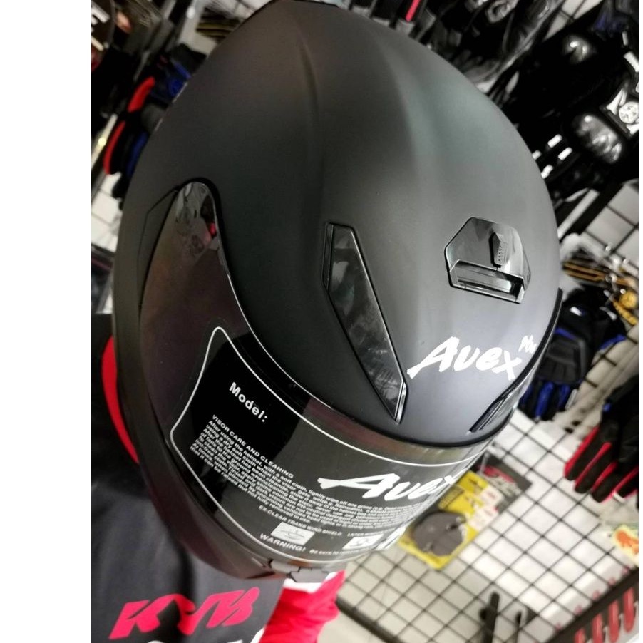 หมวกกันน็อค Avex Plus K9 Black Mat ดำด้าน ชิลด์ที่ติดมากับหมวกจะเป็นสีใส - premiermotoandauto ...