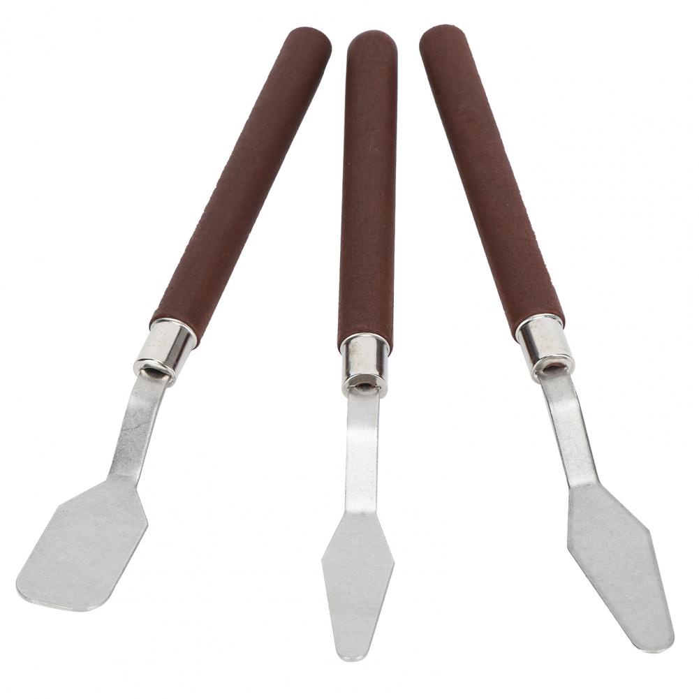 3X Knife Stainless Steel Spatula Painting Tool For Oil Painting Clay ...