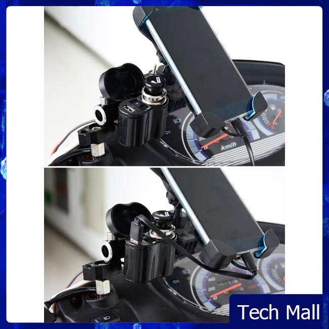 Motorbike Waterproof Charger Power Socket USB Motorcycle 12V Cigarette ...