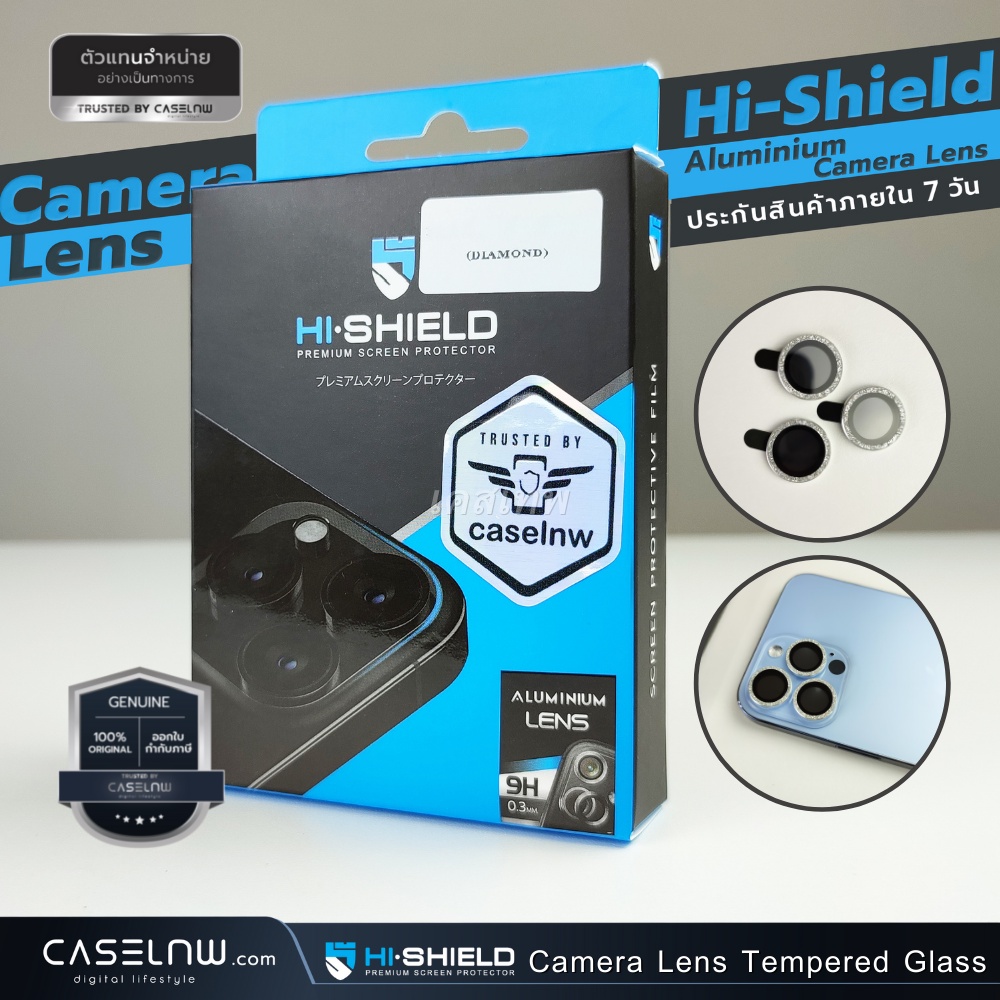 iPhone 13 Pro Max ฟิล์มเลนส์กล้อง ครอบเลนส์ Hi-Shield Aluminium Camera ...