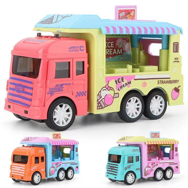 (Promotion) Kids Inertial Toy Car Ice Cream Sale Car Toy pSEf | Shopee ...