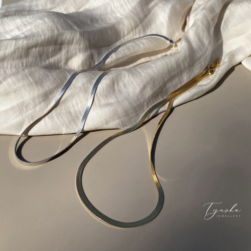 ขายTyushaแฟชั่นระดับสูงinsที่ถูกต้องรุ่นs925สร้อยคอกระดูกงูชุบทองเงินแสงหรูหราโซ่กระดูกไหปลาร้า ...