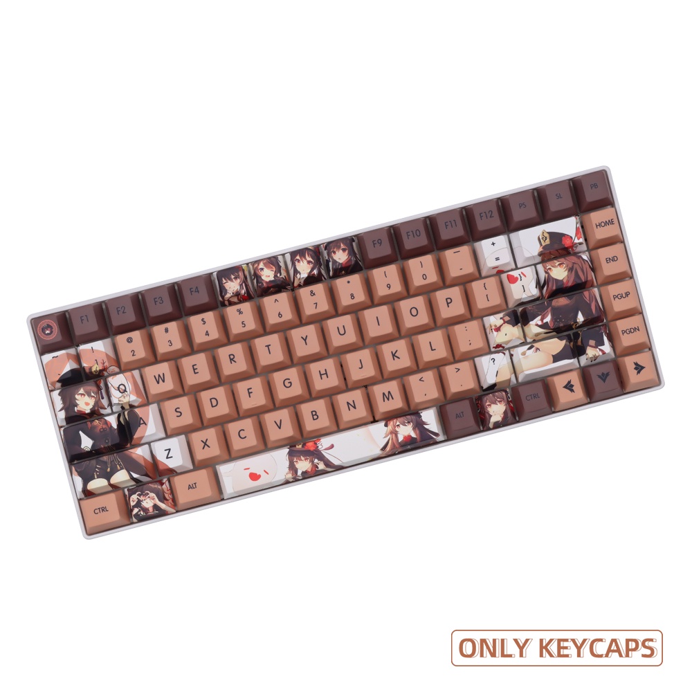 แป้นพิมพ์คอมพิวเตอร์ 138keys Genshin Impact Keycaps Game Character ...
