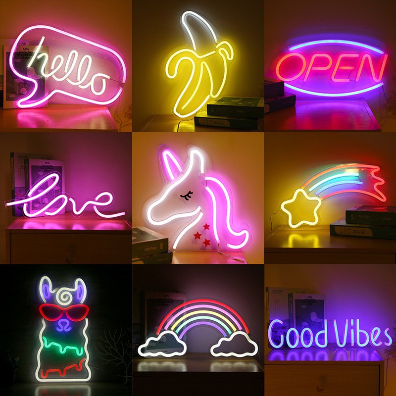 Neon Signs LED Neon Lights Art Wall Decorative Lights unicorn Neon ...