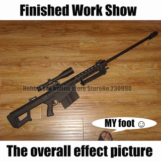 100% New Scaled Barrett M82A1 12.7mm Sniper Rifle 3D Paper Model ...