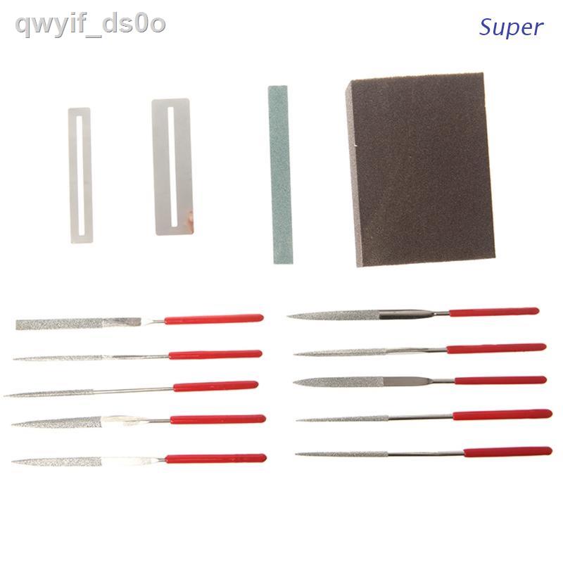 Super 14pcs Guitar Instrument Repair Tool Kit Grinding Stone Sponge ...