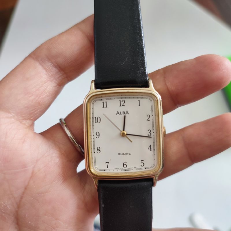 นาฬิกา วินเทจ Alba ของแท้ ทรง tank ระบบ quartz นาฬิกาญี่ปุ่นมือสอง ...