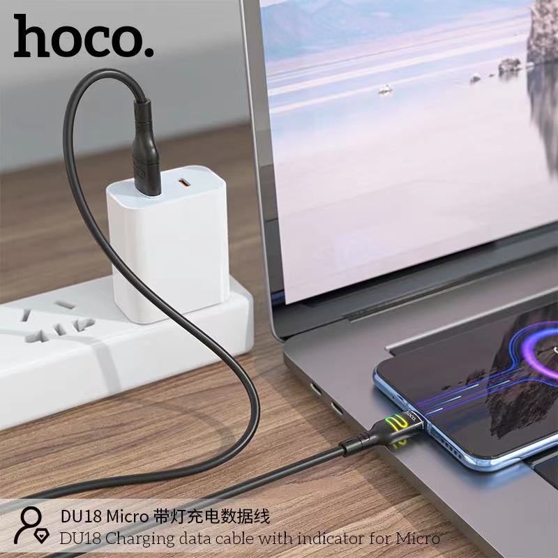 HOCO DU18 สายชาร์จ fast charging data cable fast chargig 3A 1เมตร พร้อม ...